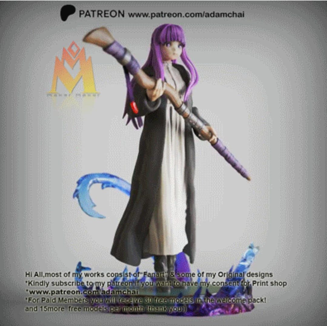 Fern Figure, 12K High Quality 3D Printed Figurine, Beyond Journey's End ...