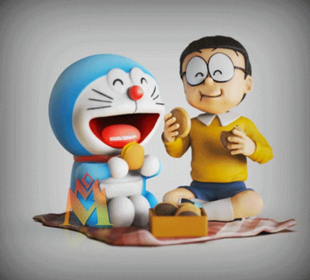 Doraemon and Nobita Figure, 12K High Quality 3D Printed Figurine ...