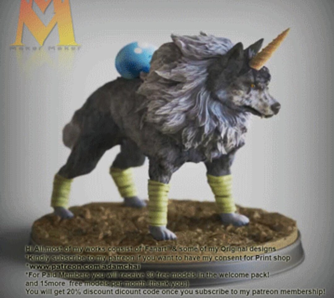 Tempest Wolf Tensura Figure, 12K High Quality 3D Printed Figurine, That ...