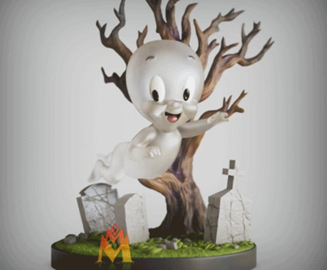 Casper Figure, 12K High Quality 3D ABS Resin Printed Figurine, Casper ...