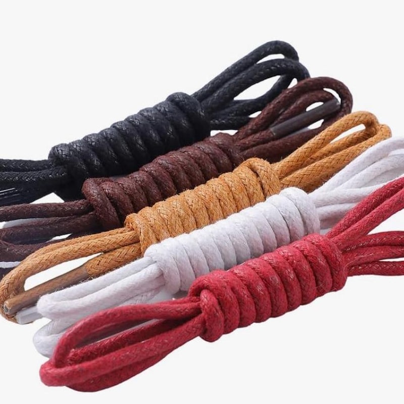 Round Wax Cotton Laces - Etsy UK