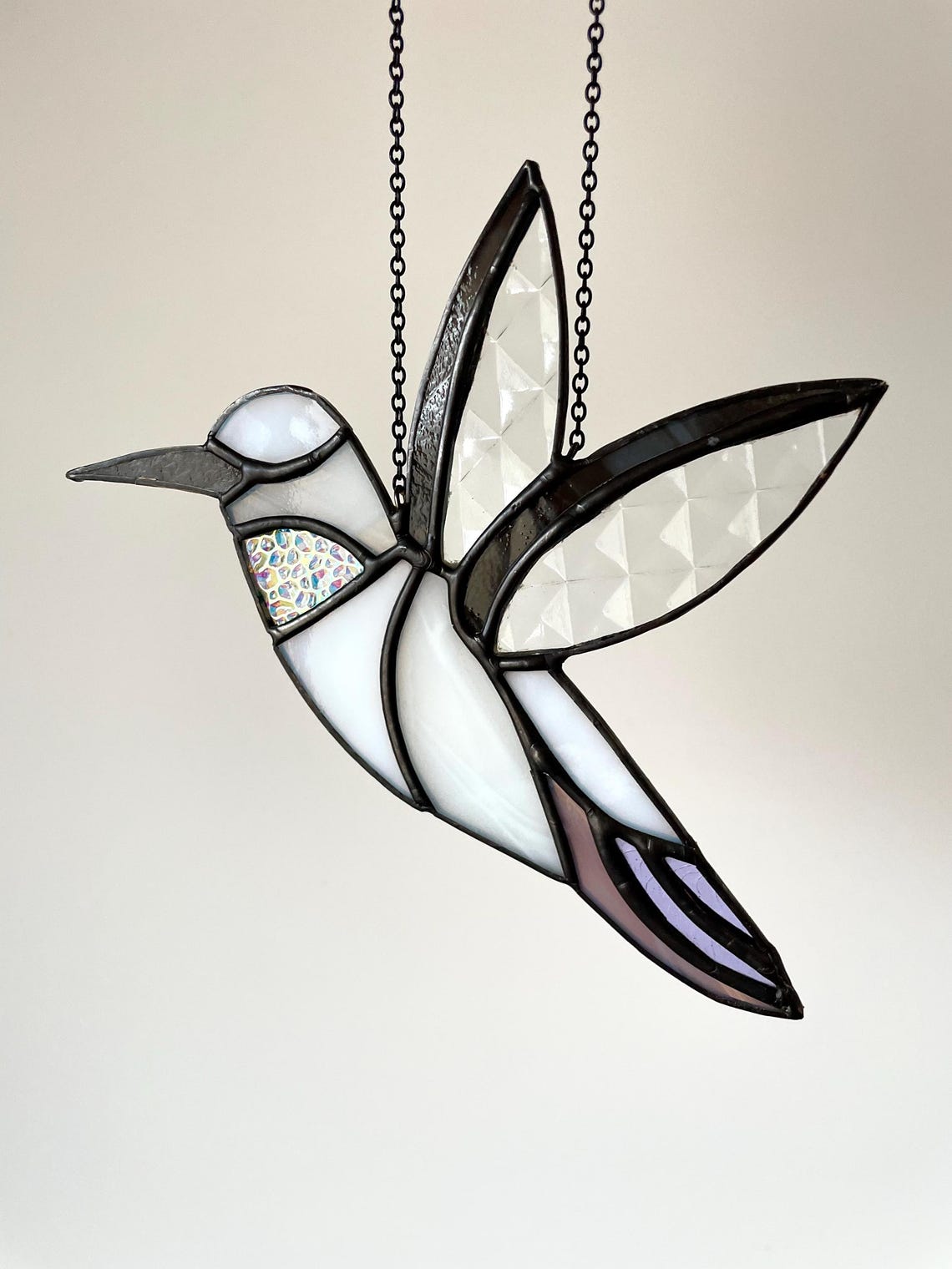 Download Stained Glass Pattern - Hummingbird - Etsy