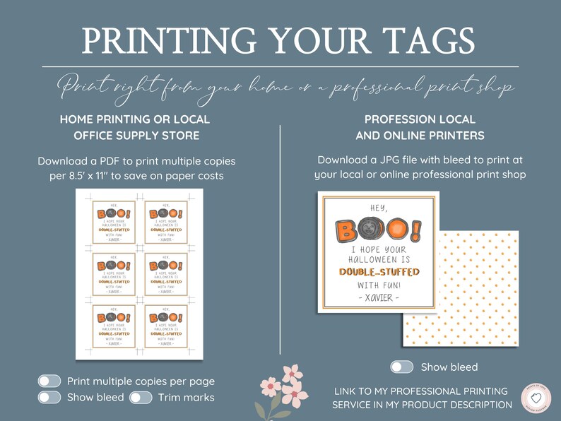 Halloween Gift Tags, Printable Favor Treat Tag, Halloween Treat Tag ...