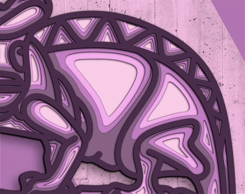 Chameleon SVG, Layered Paper Cut, 3D Laser Cutouts, Glowforge Projects ...