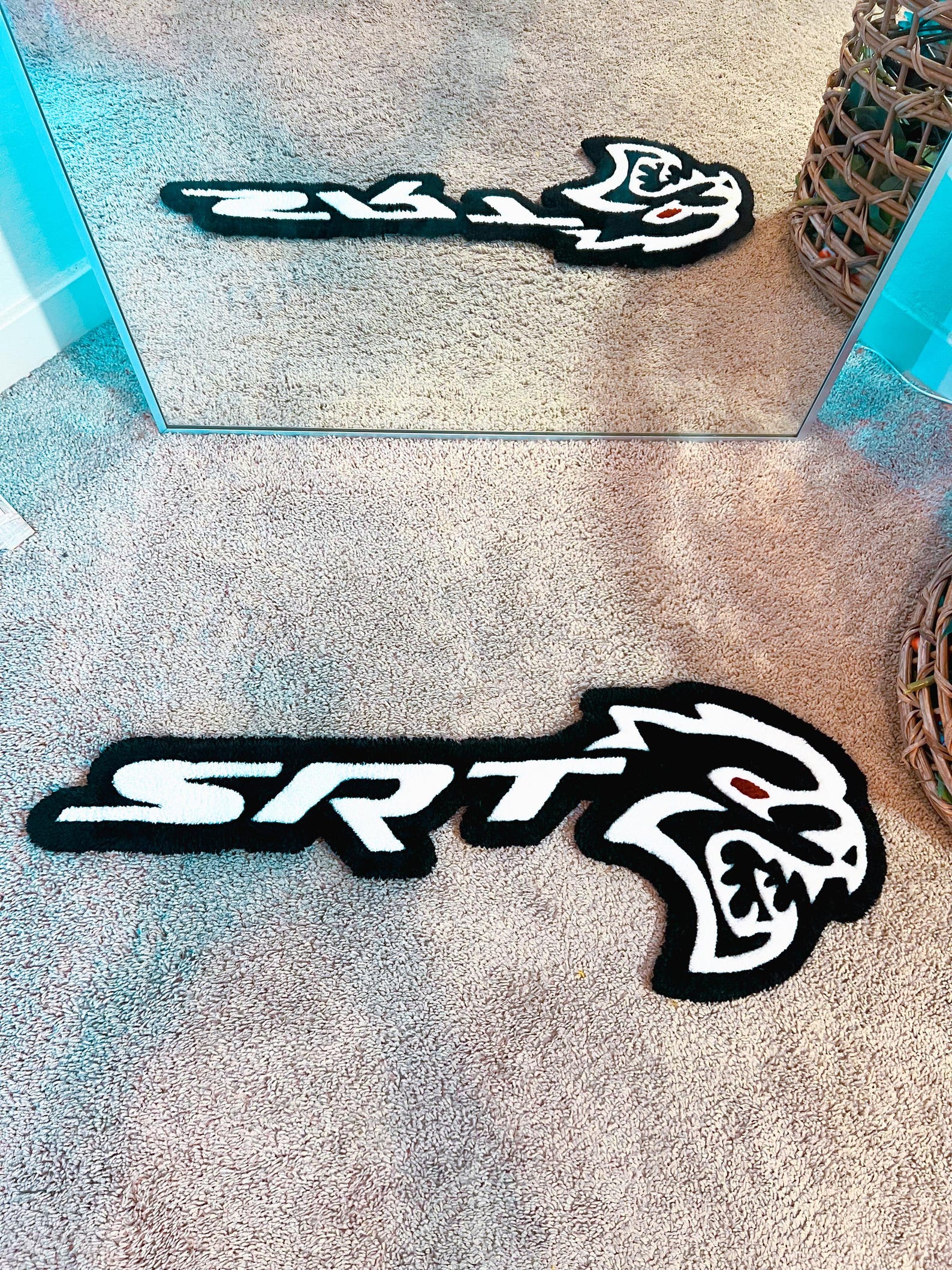 SRT Hellcat Redeye Logo Rug - Etsy