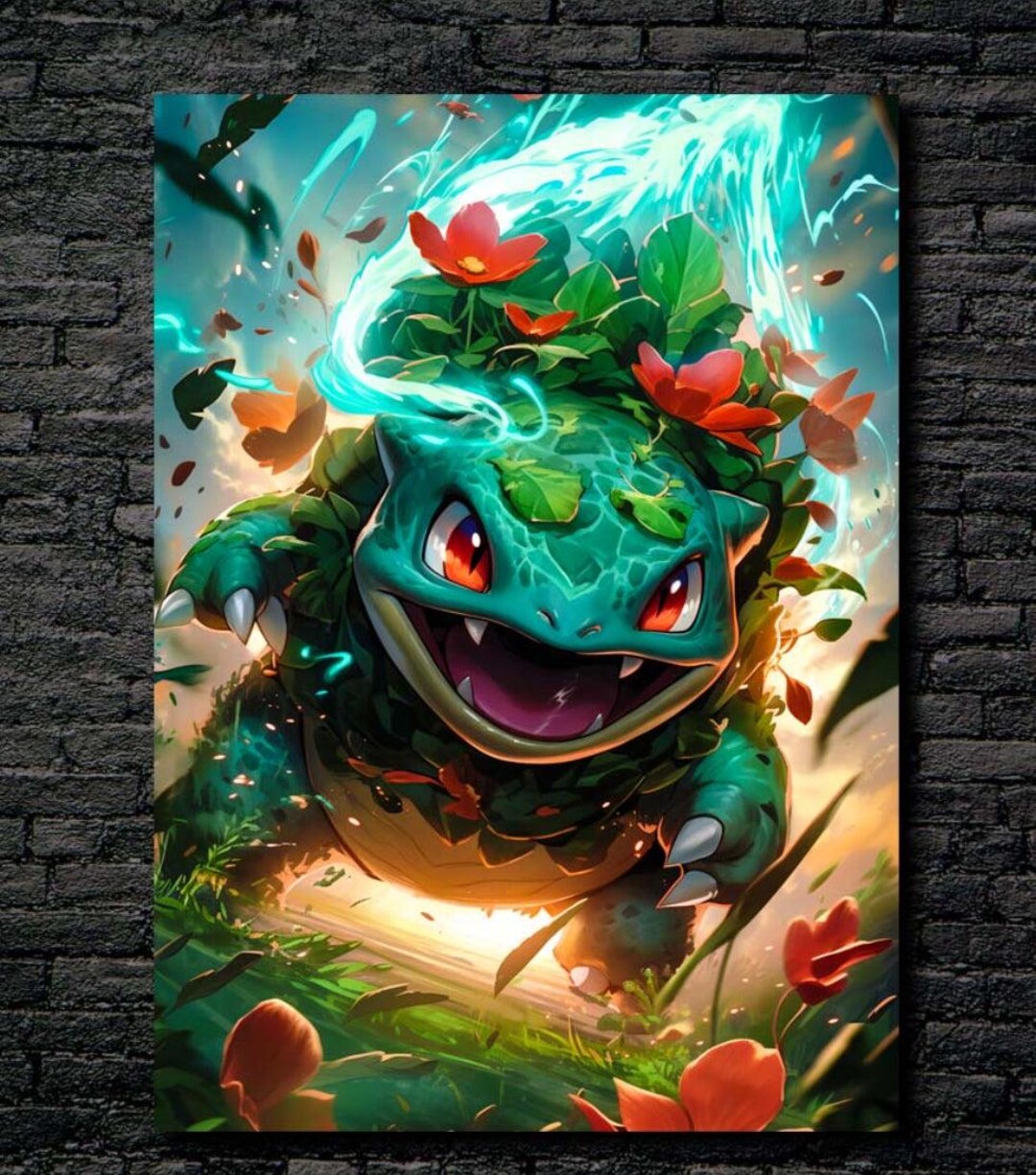 Metal Poster Bulbasaur,pokémon ,metal Poster 1mm Thick, 12x16 Inch ...