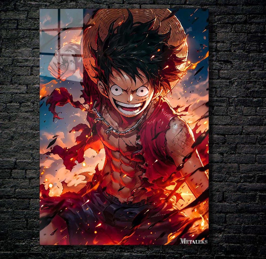 Buy Metal Poster Luffy ,one Piece ,king of the Pirates Metal Poster 1mm ...