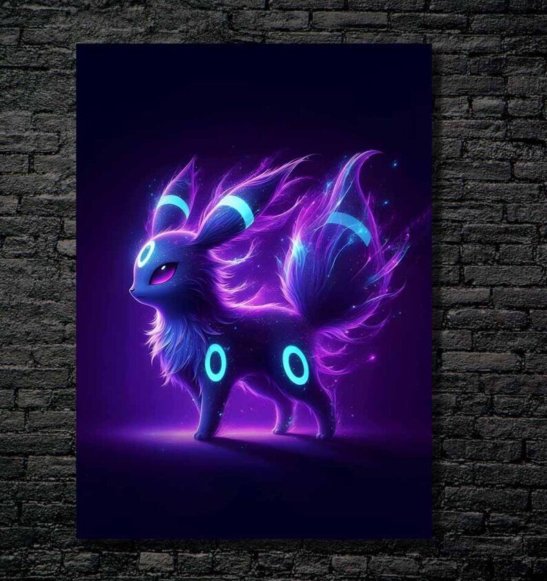 Metal Poster Pokémon,umbreon,metal Poster 1mm Thick, 12x16 Inch, Glossy ...