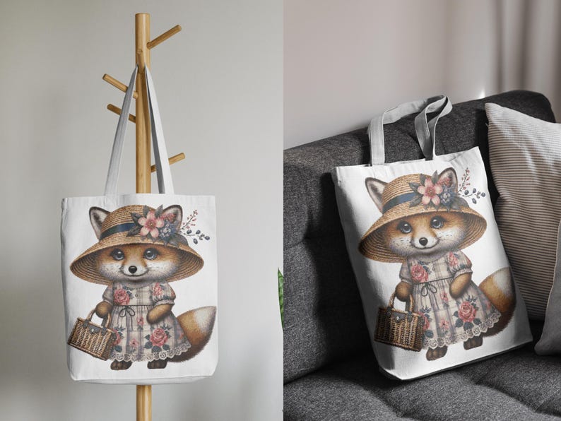 Cute Fox in Hat Cross Stitch Pattern, Animal Embroidery Chart (PDF, SVG ...