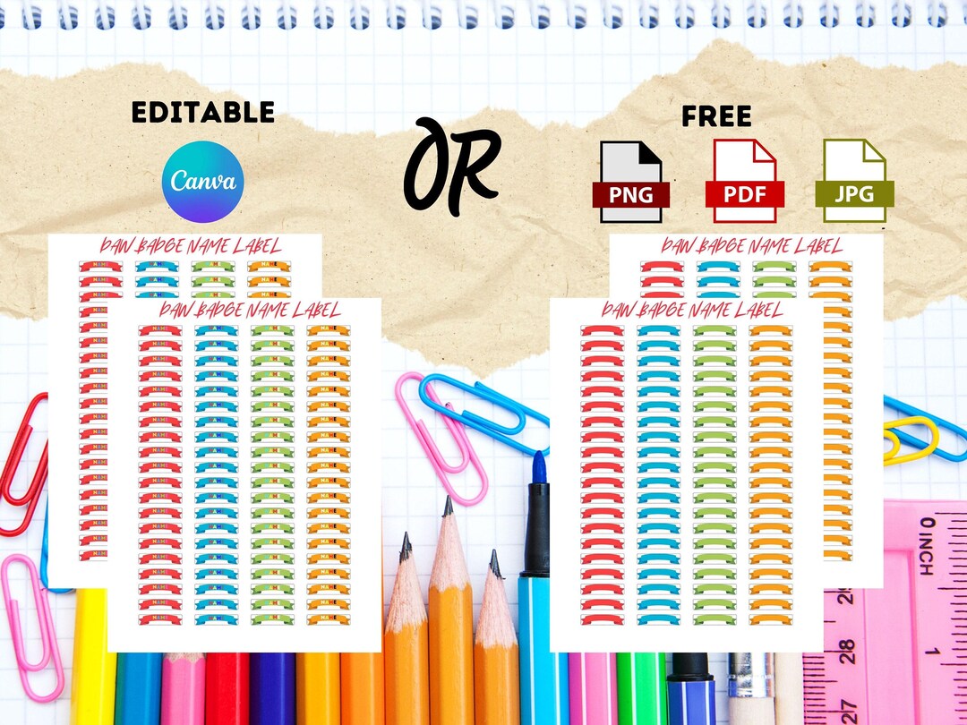 Etiquetas y rótulos con nombres pequeños de TinyTreasuresCo - Etsy México