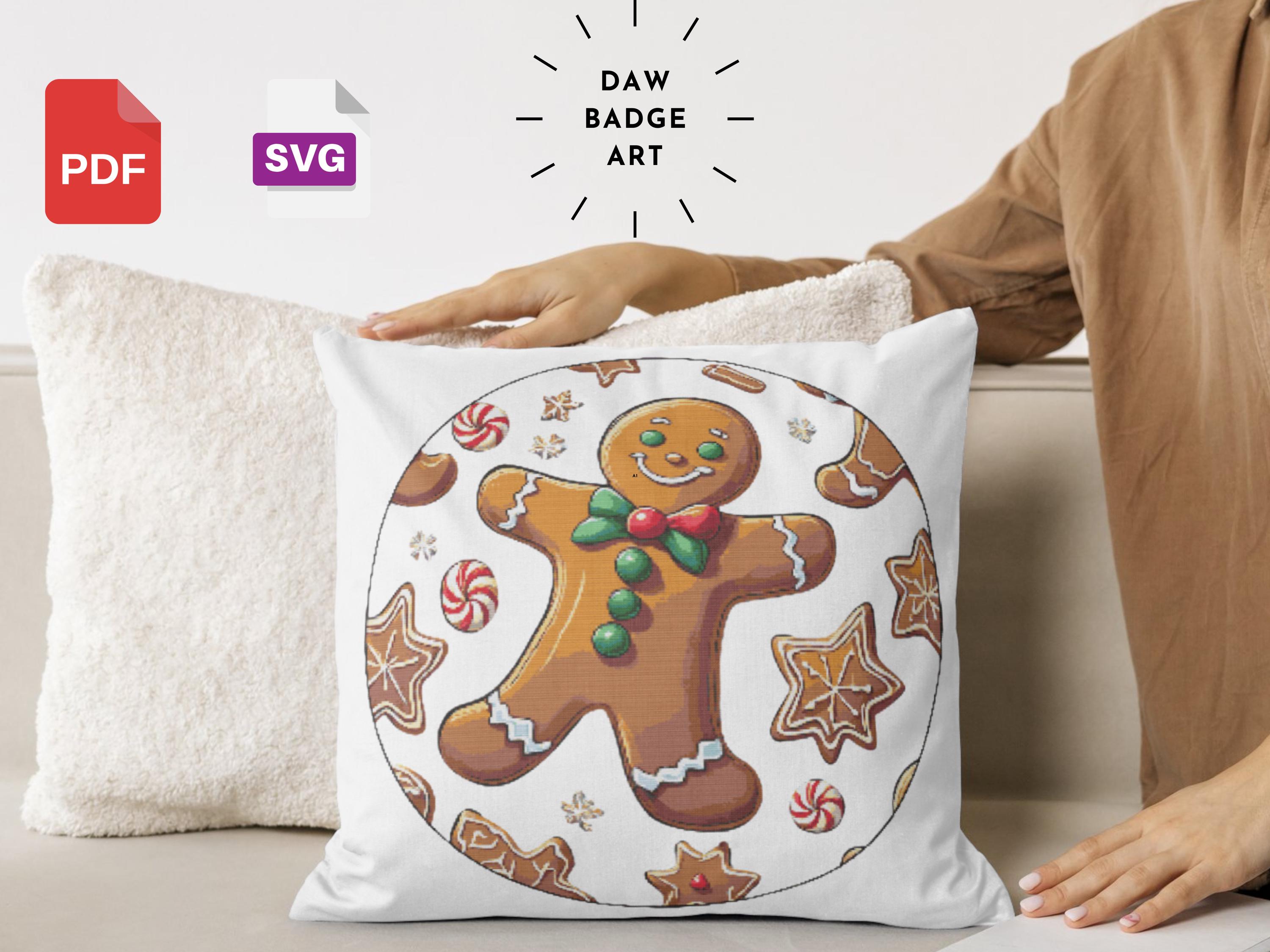 Christmas Gingerbread Man Cross Stitch, Stitching Christmas, Christmas ...