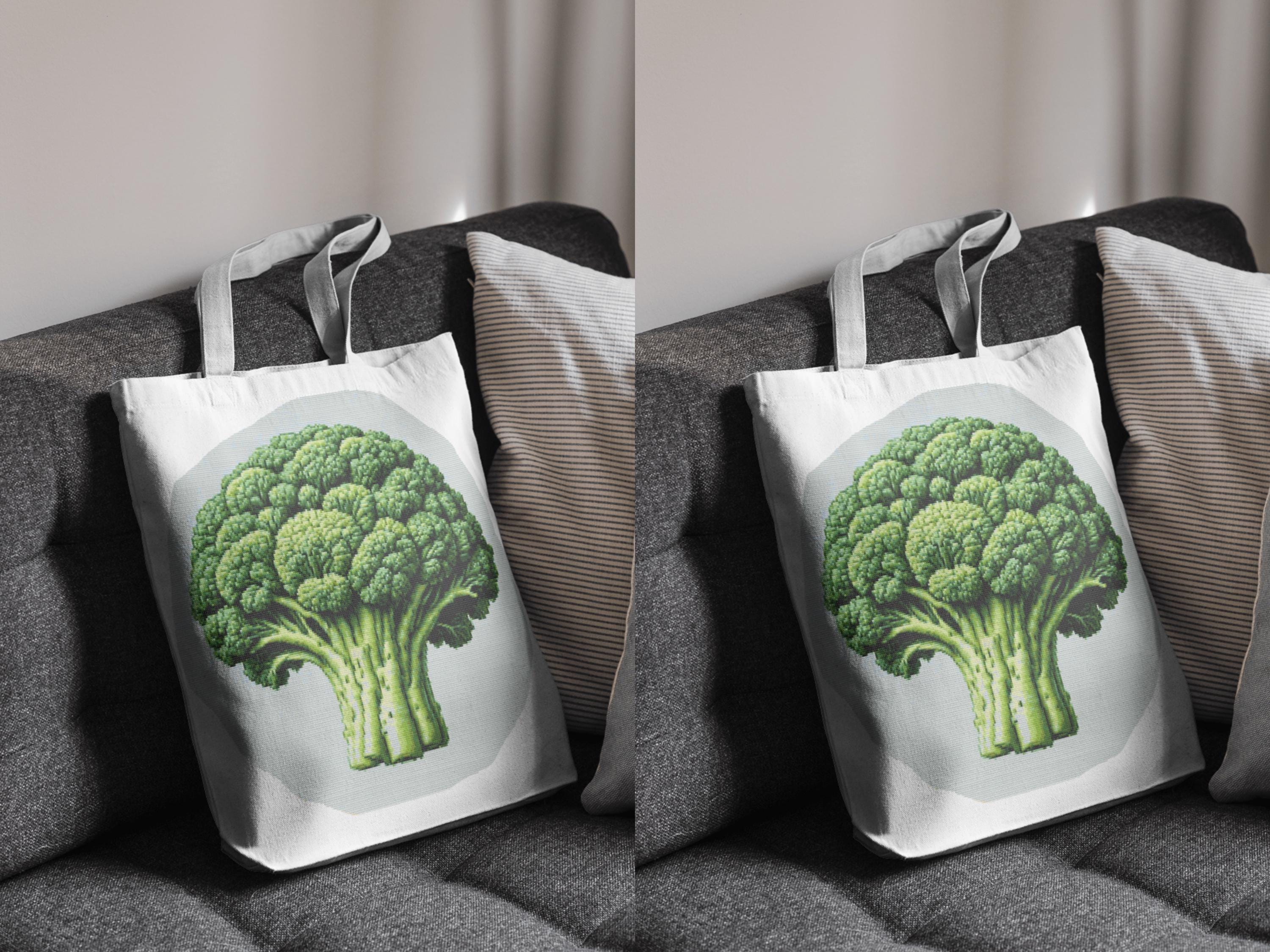Broccoli Cross Stitch Broccoli Pattern Vegetable Fruit Embroidery Fruit ...
