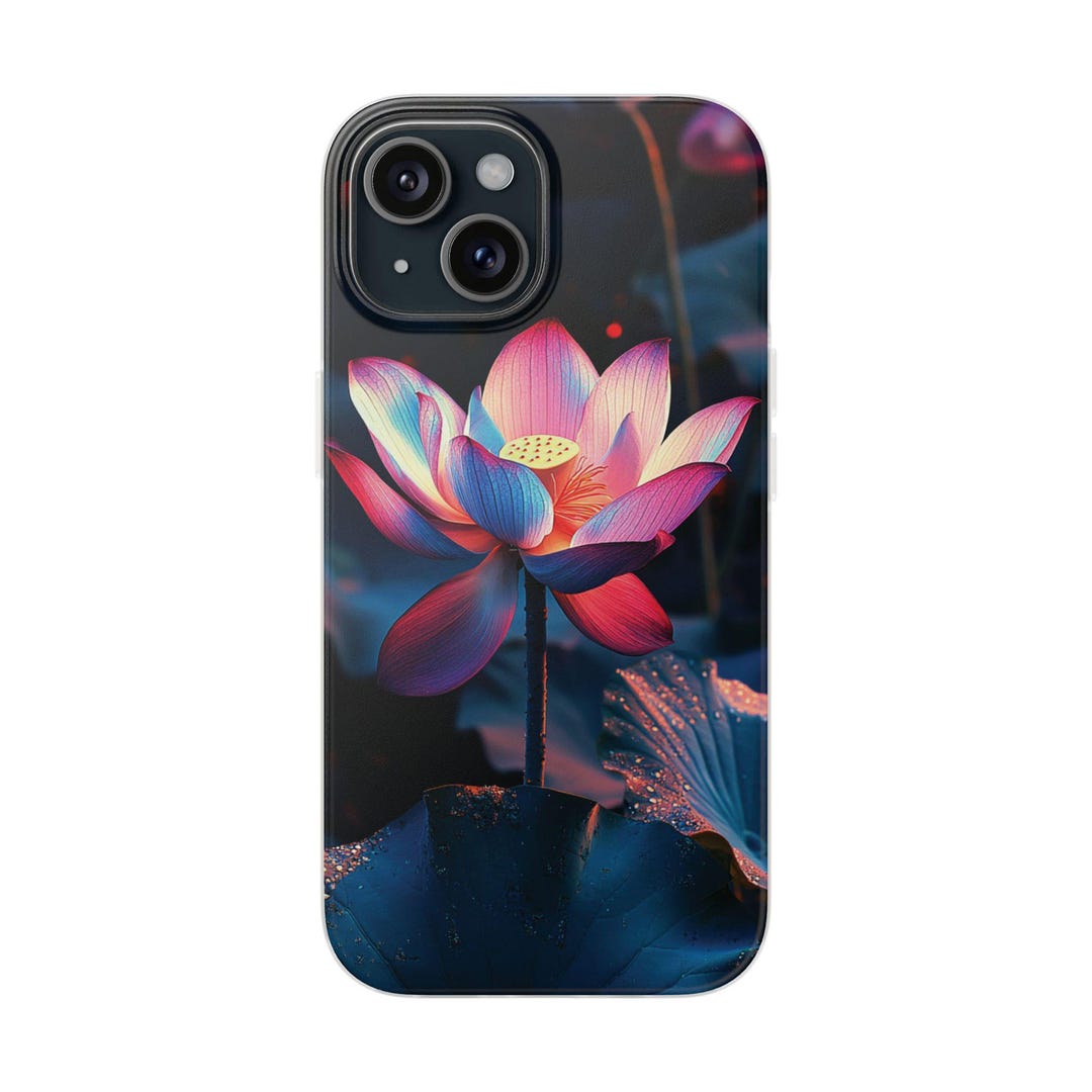 Flexible Phone Case Lotus Flower - Etsy