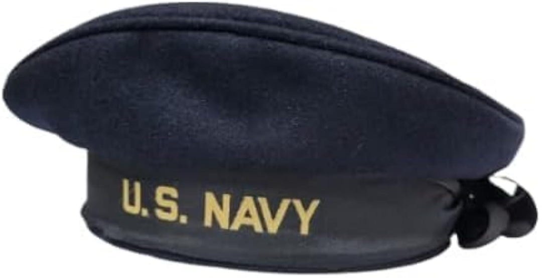 US Navy Wool Beret Hat Sailor Cap Blue - Etsy