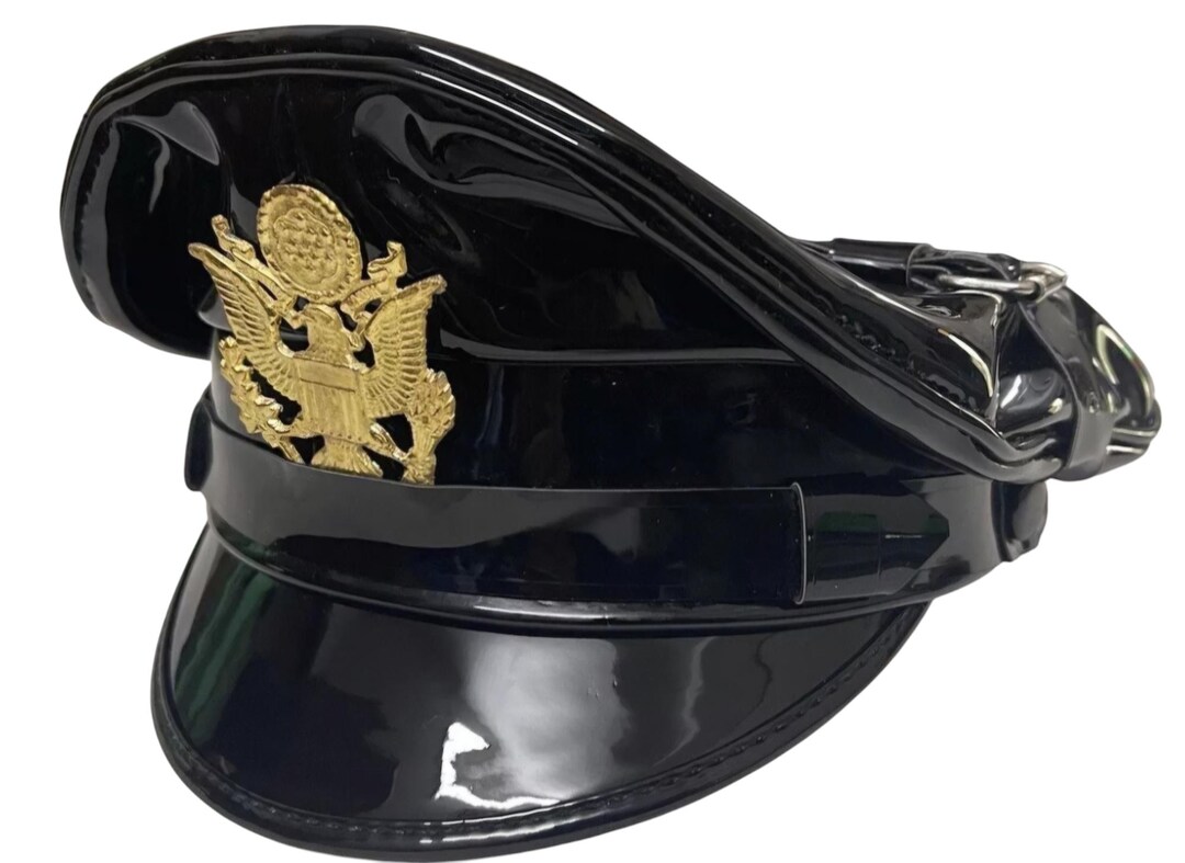 Finest Soft Shinny PVC Muir Cap Peaked Cap Biker Cap Officer Cap - Etsy