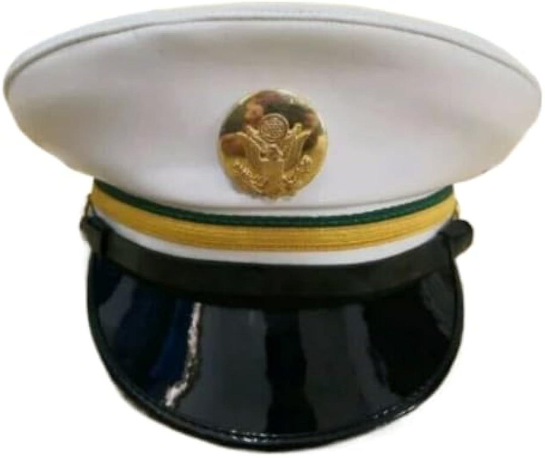 USA Army Military Police MP Enlisted Service Dress White Cap - Etsy