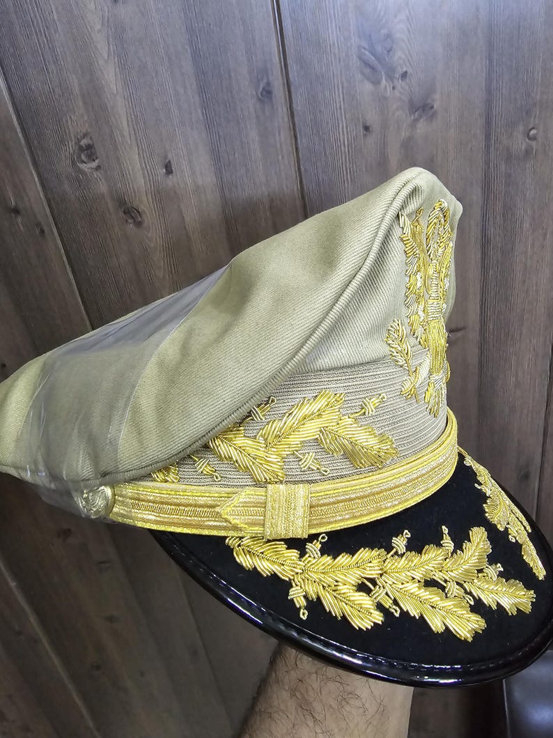 US Army Peak Cap General Douglas Macarthur's Uniform Military Khaki Hat ...