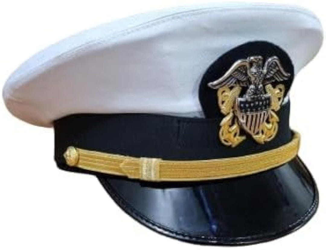 Usa Navy Officer Cap All Sizes Available - Etsy