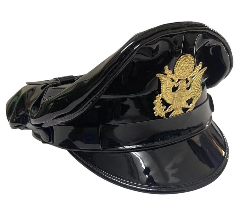 Finest Soft Shinny PVC Muir Cap Peaked Cap Biker Cap Officer Cap - Etsy