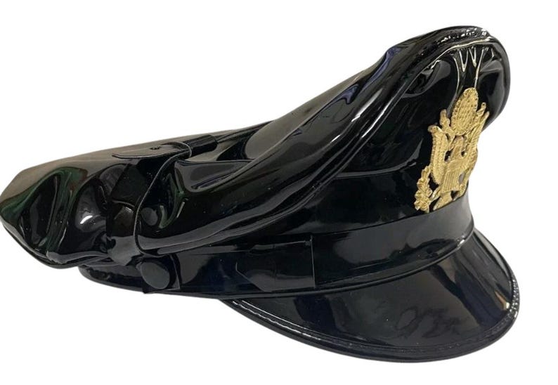 Finest Soft Shinny PVC Muir Cap Peaked Cap Biker Cap Officer Cap - Etsy