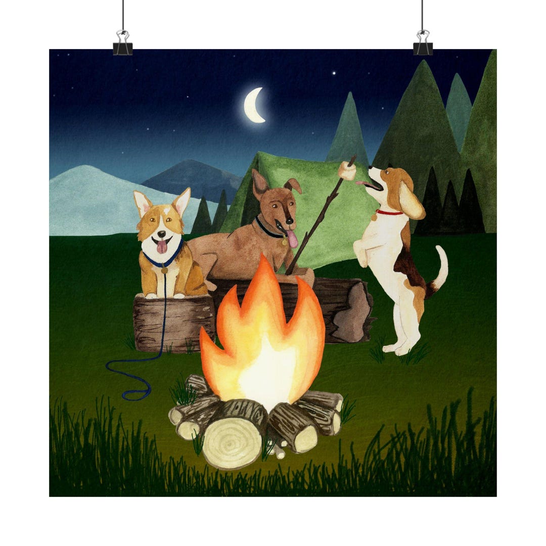 Dogs Unleashed - Camphound - Poster - Etsy