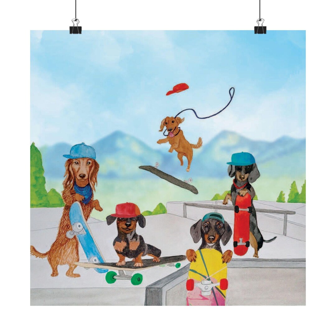 Dogs Unleashed - Rolling With the Long Dogs - Poster - Etsy