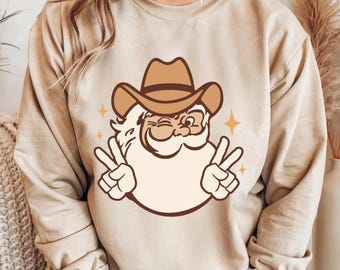 Cowboy Santa - Etsy