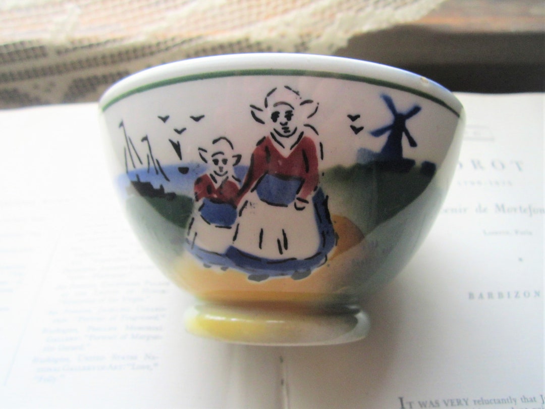 Vintage Bowl Hand Painted Scene of Dutch Holland Netherlands - Etsy
