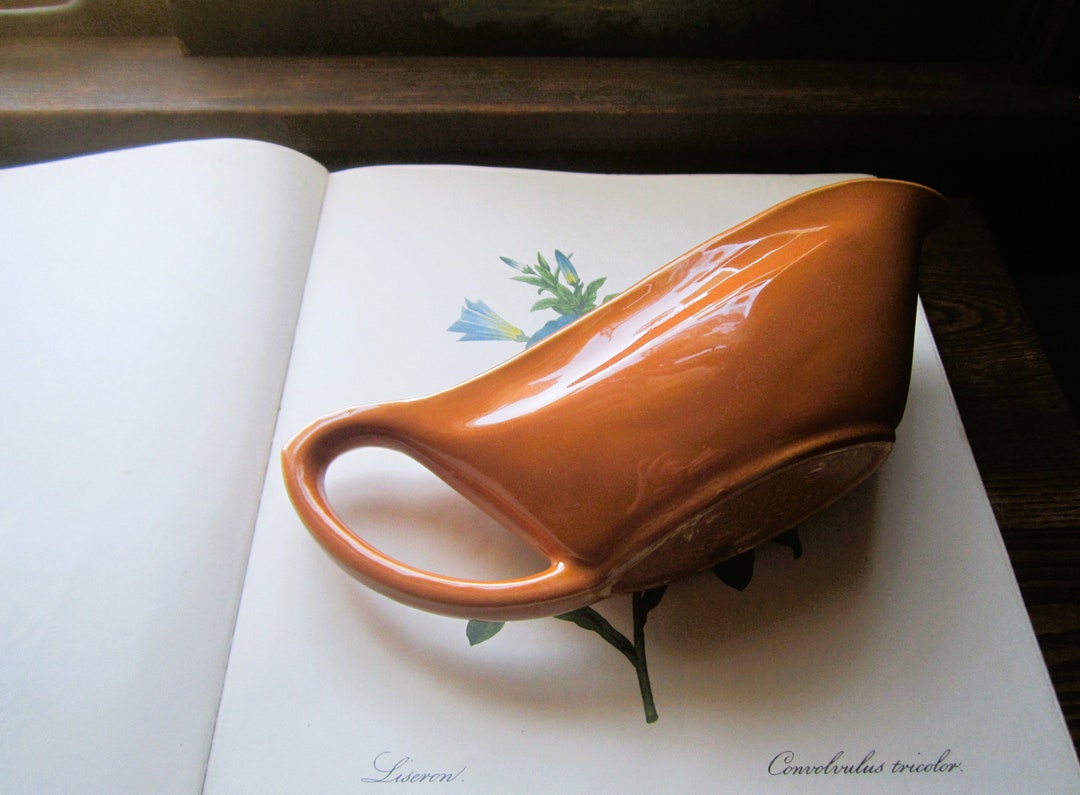 Vintage Bauer Pottery Brown/sienna Gravy Boat 1950's La Linda Line ...