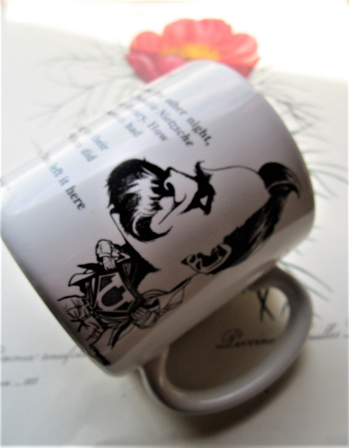 Friedrich Nietzsche Mug Vintage Steven Cragg Caricature Mug | Etsy