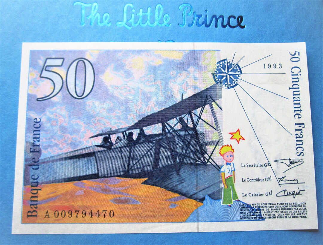 The Little Prince, 1993 Banknote, A 009794470 Antoine De Saint-exupéry ...