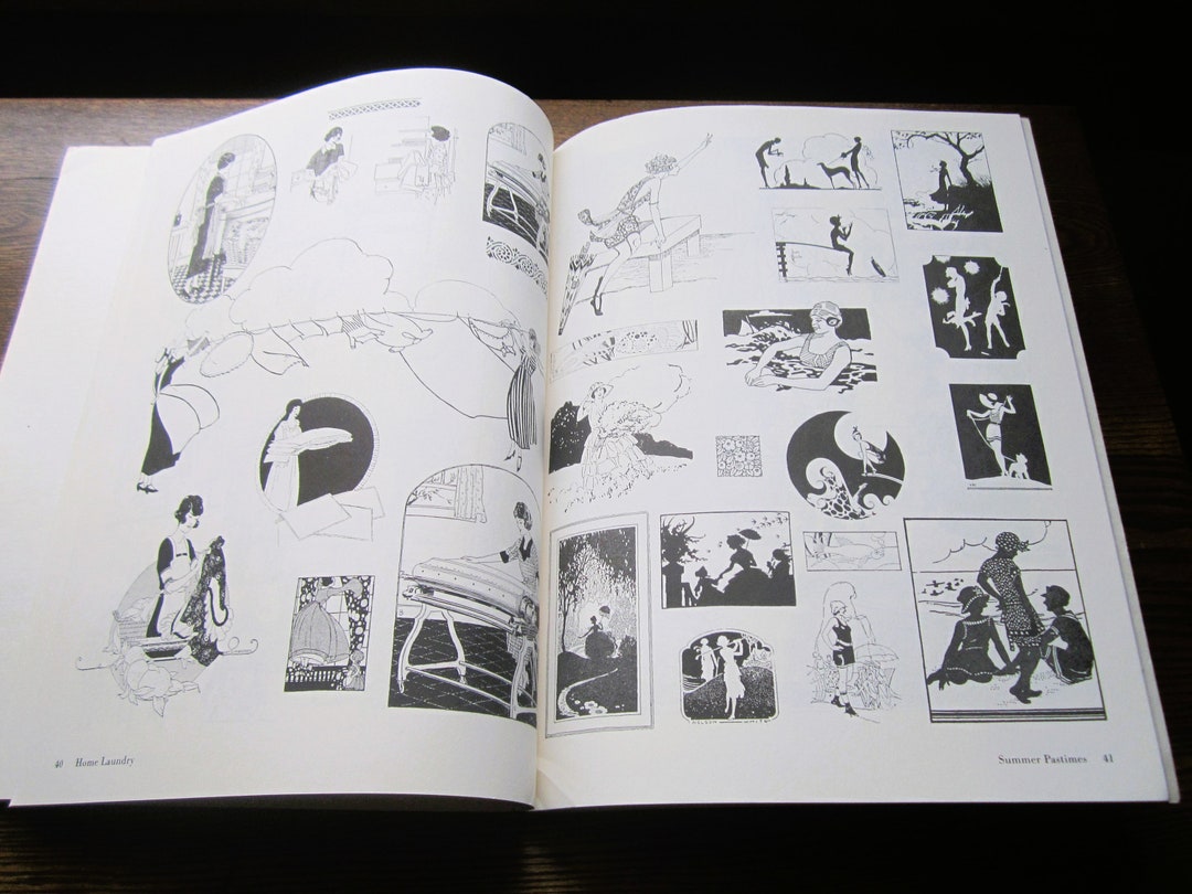 Vintage Clip Art Book, Spot Illustrations From Women's Magazines of the ...
