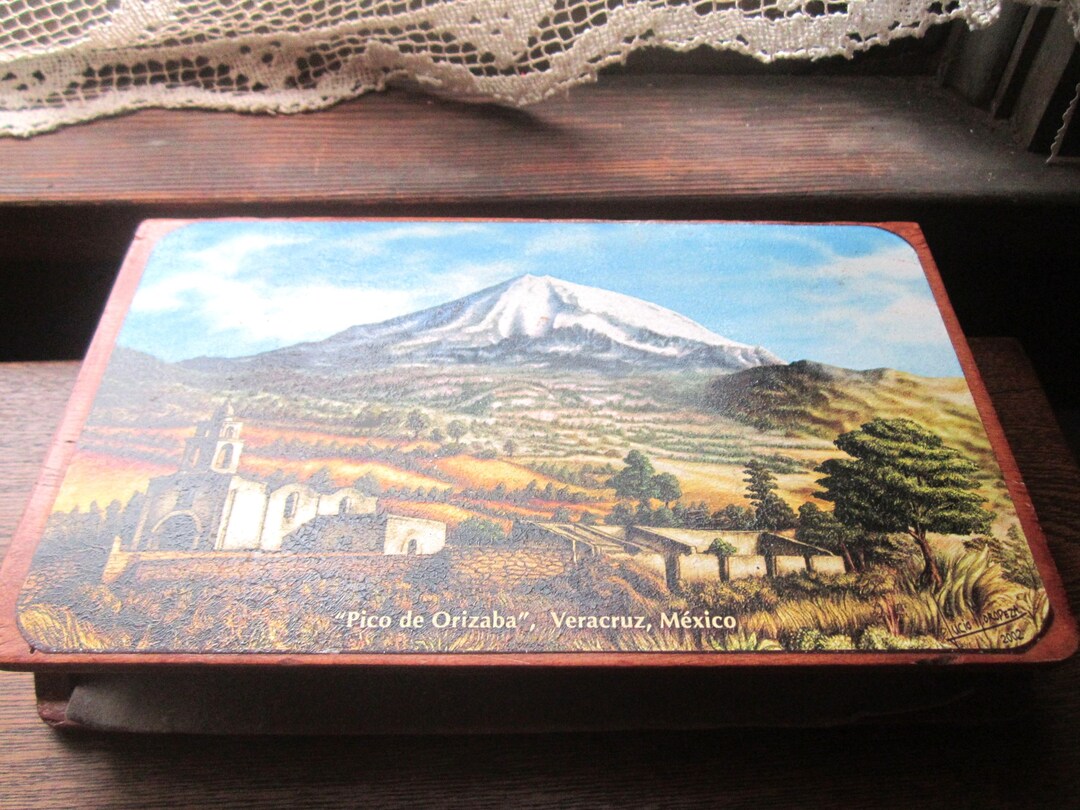 Wooden Bible Case Mexico Pico De Orizaba Veracruz Mexico, Altered Art ...