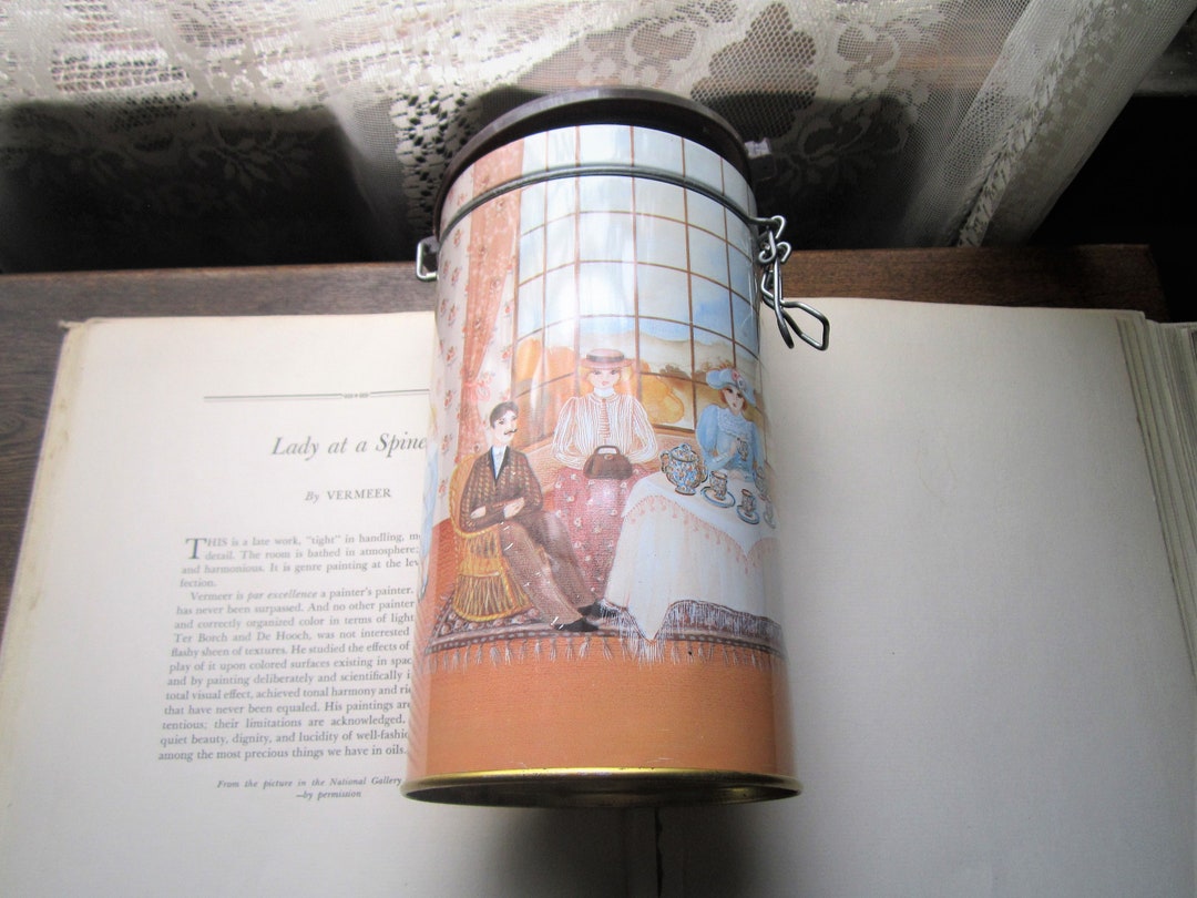 Vintage Italian Tin Canister, 1970's Italy, Vintage Kitchen Container ...