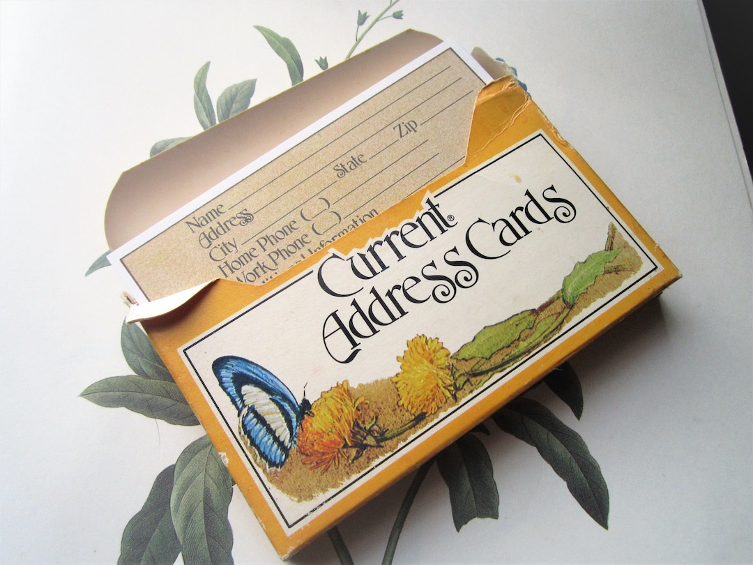 Vintage Stationery, Current Inc. 1970's Style Address Cards ...