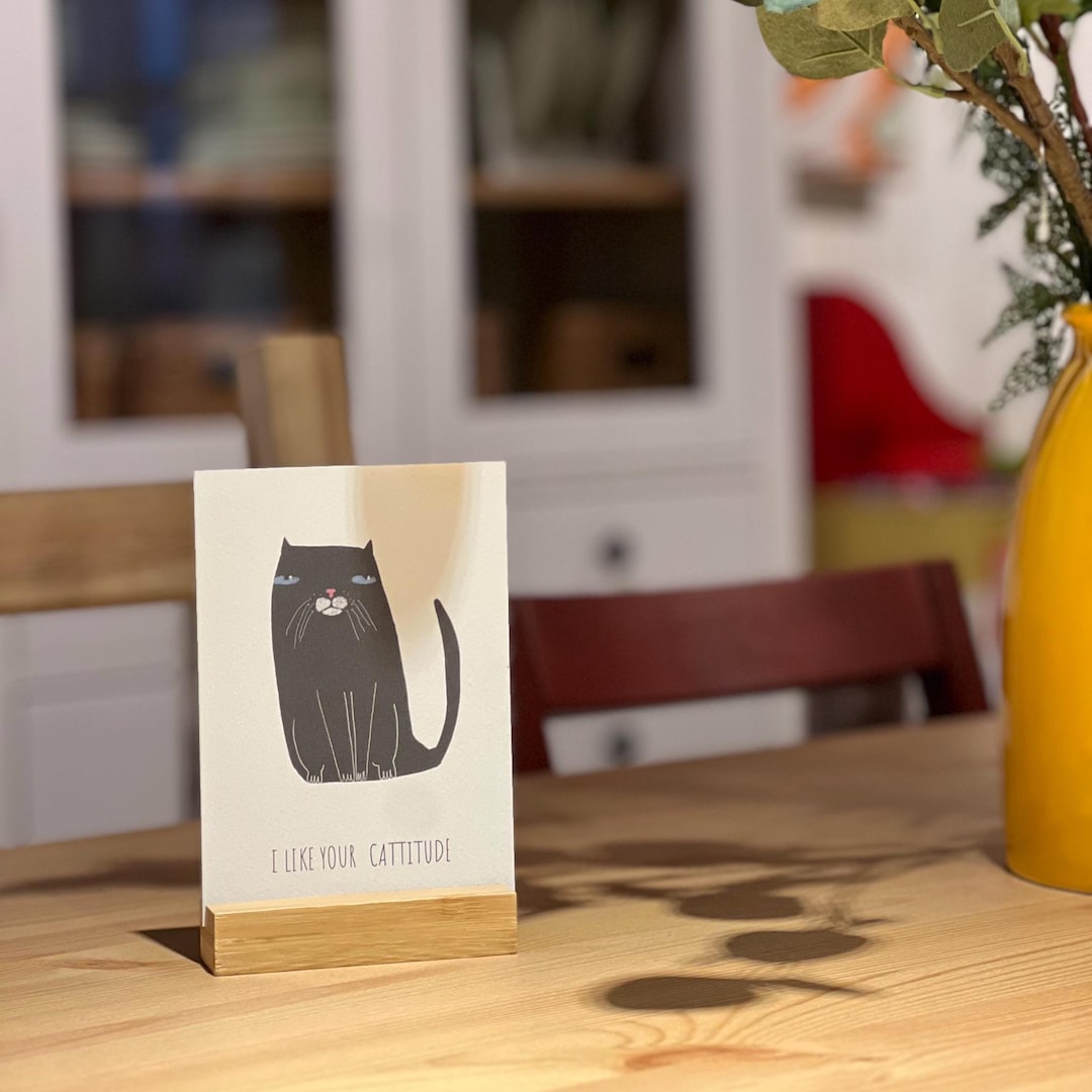 I Like Your Cattitude" Greeting Card- Perfect for Cat Lovers! - Etsy