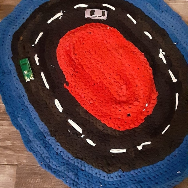 Crochet Race Track Rug - Etsy