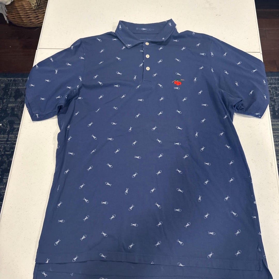 B Draddy Golf Polo Men’s Large Navy - Etsy