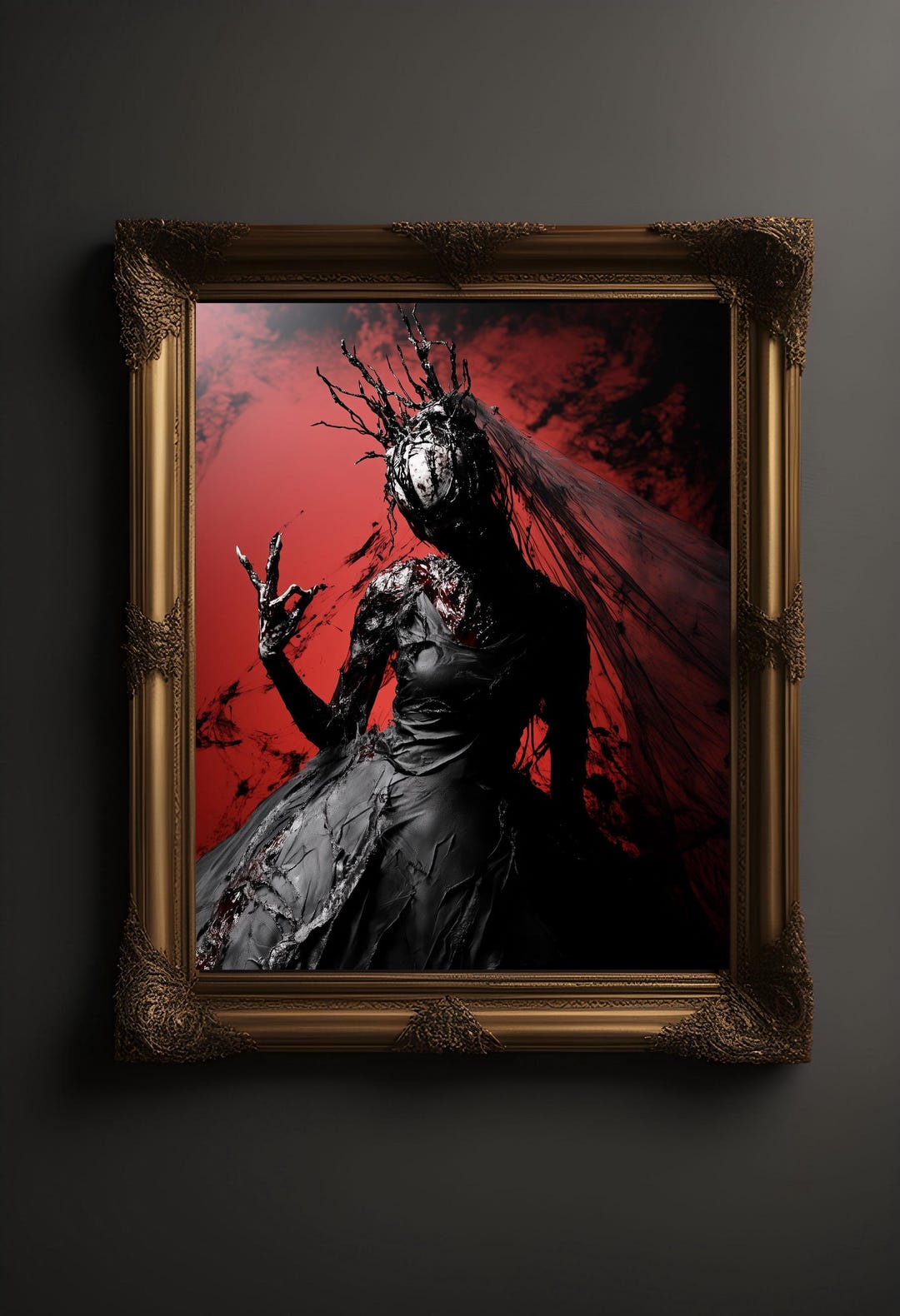 CORPSE BRIDE Print | Gothic Horror | Horror Art | Horror Home Decor ...