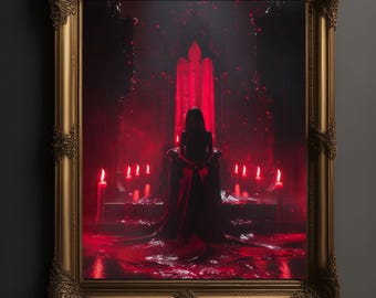 HELLBOUND Print Gothic Horror Horror Art Horror Home Decor Gothic Home Decor Dark Art - Etsy