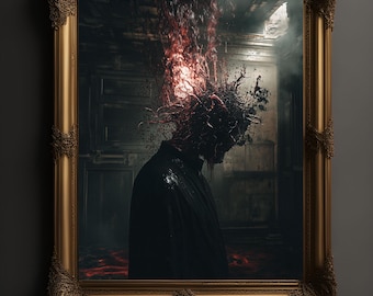 HELLBOUND Print Gothic Horror Horror Art Horror Home Decor Gothic Home Decor Dark Art - Etsy