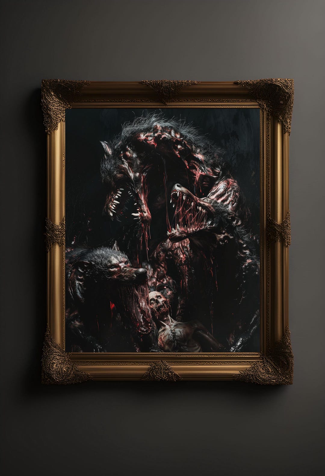 HOUSE OF WOLVES Print | Gothic Horror | Horror Art | Horror Home Decor ...