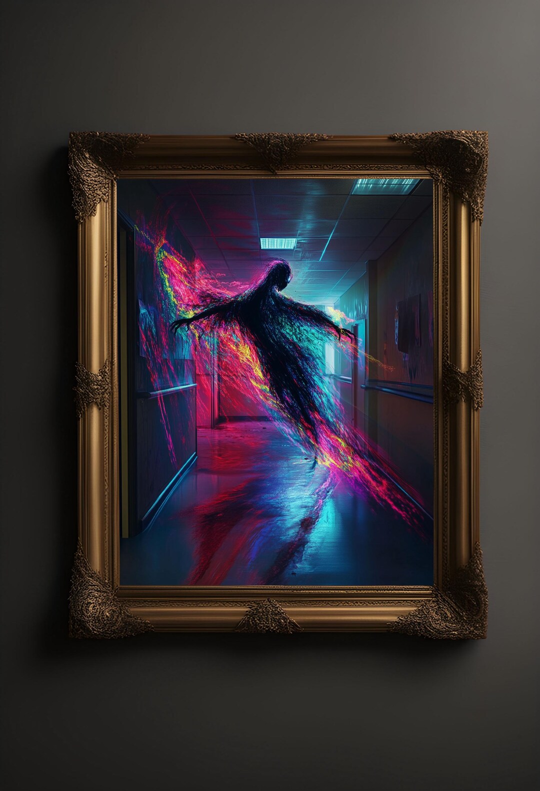 Chromatic Spectre Print | Gothic Horror Home Decor - Etsy