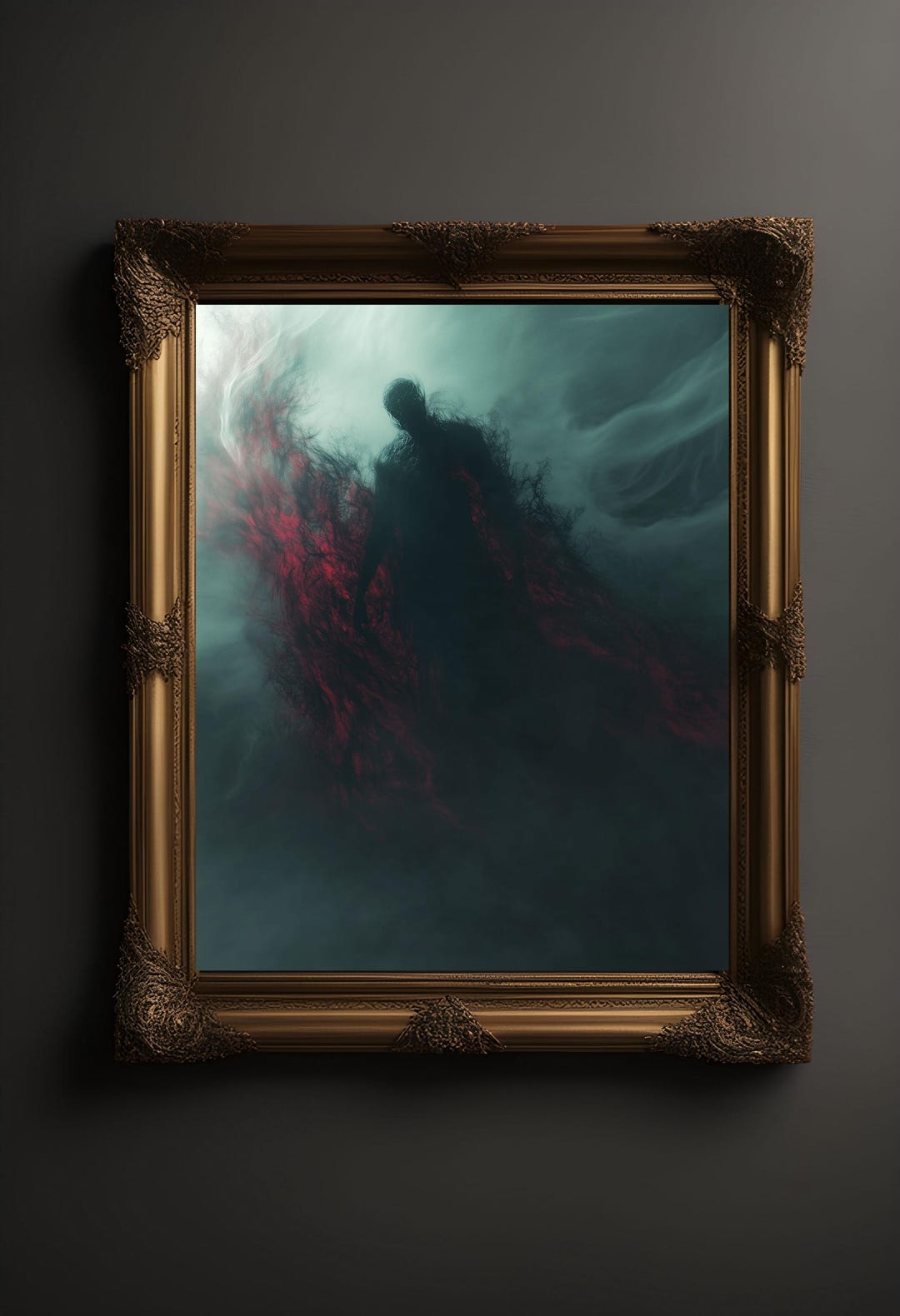 SHADOW MAGE Print | Gothic Horror | Horror Art | Horror Home Decor ...