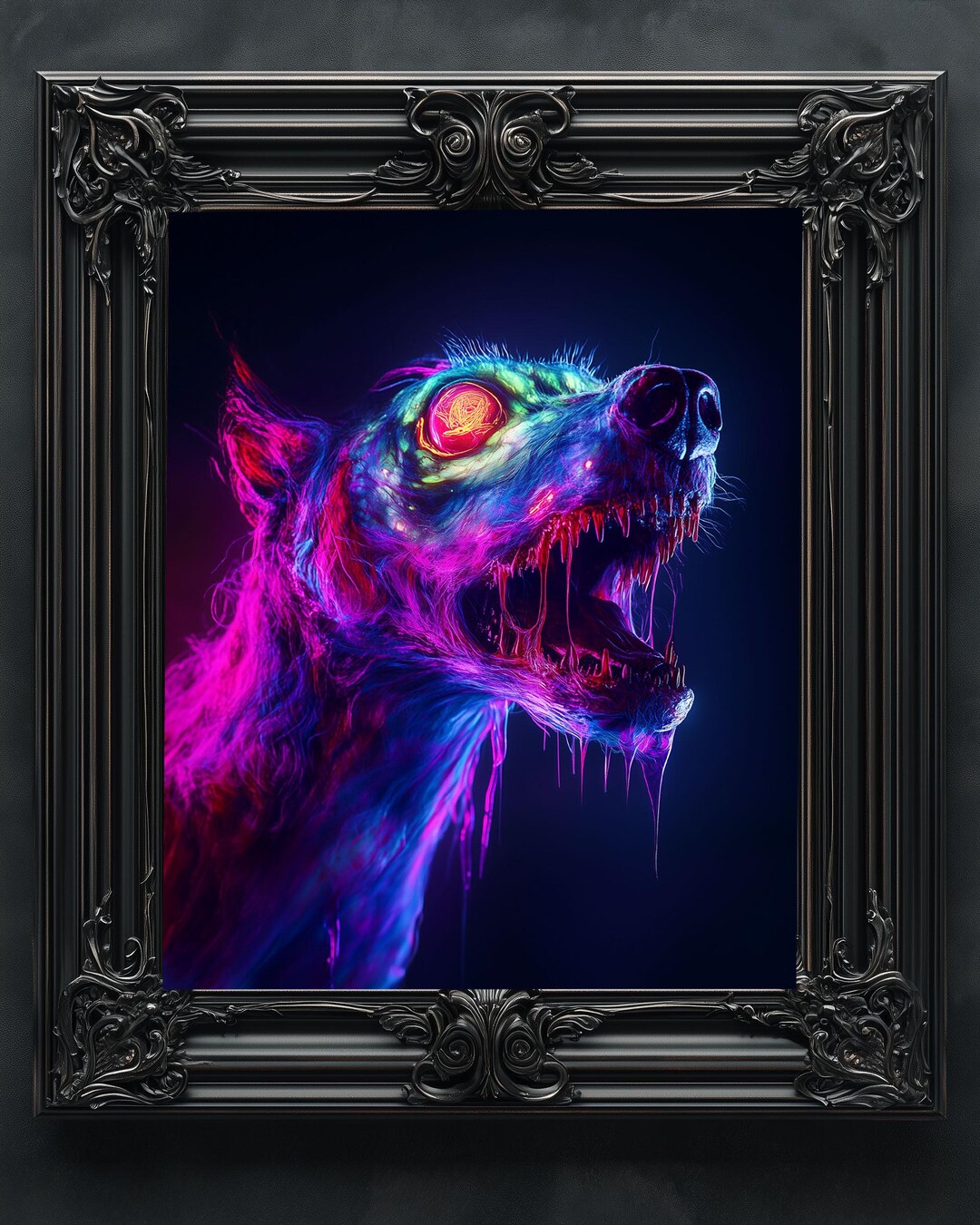 CHROMATIC BEAST Print Gothic Horror Horror Art Horror Home Decor Gothic ...