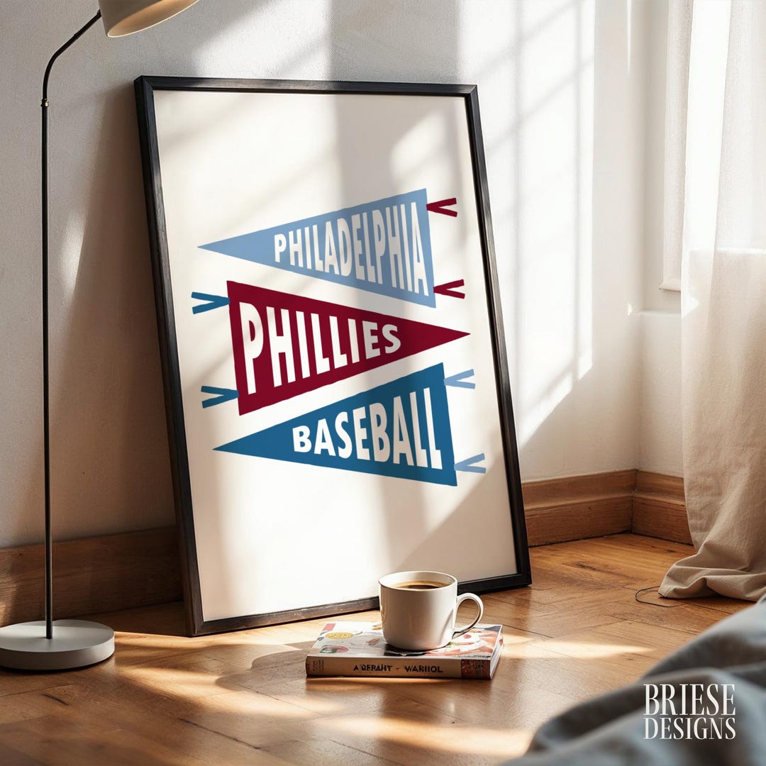 Philadelphia Phillies Pennant Flag Poster | Digital Download | 18x24 ...