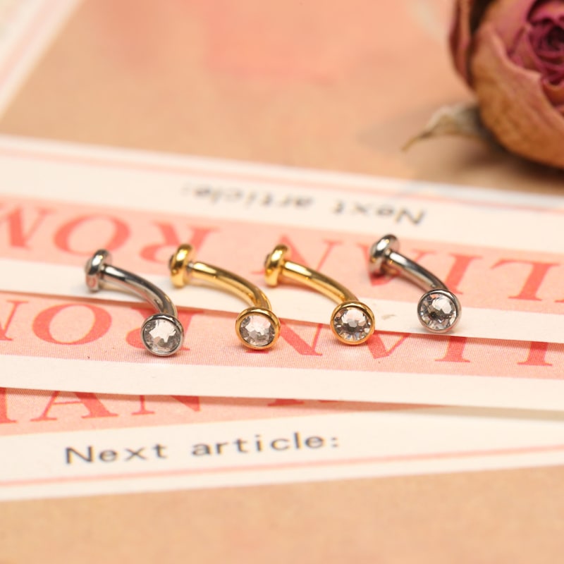 Vertical Labret Jewelry - Etsy