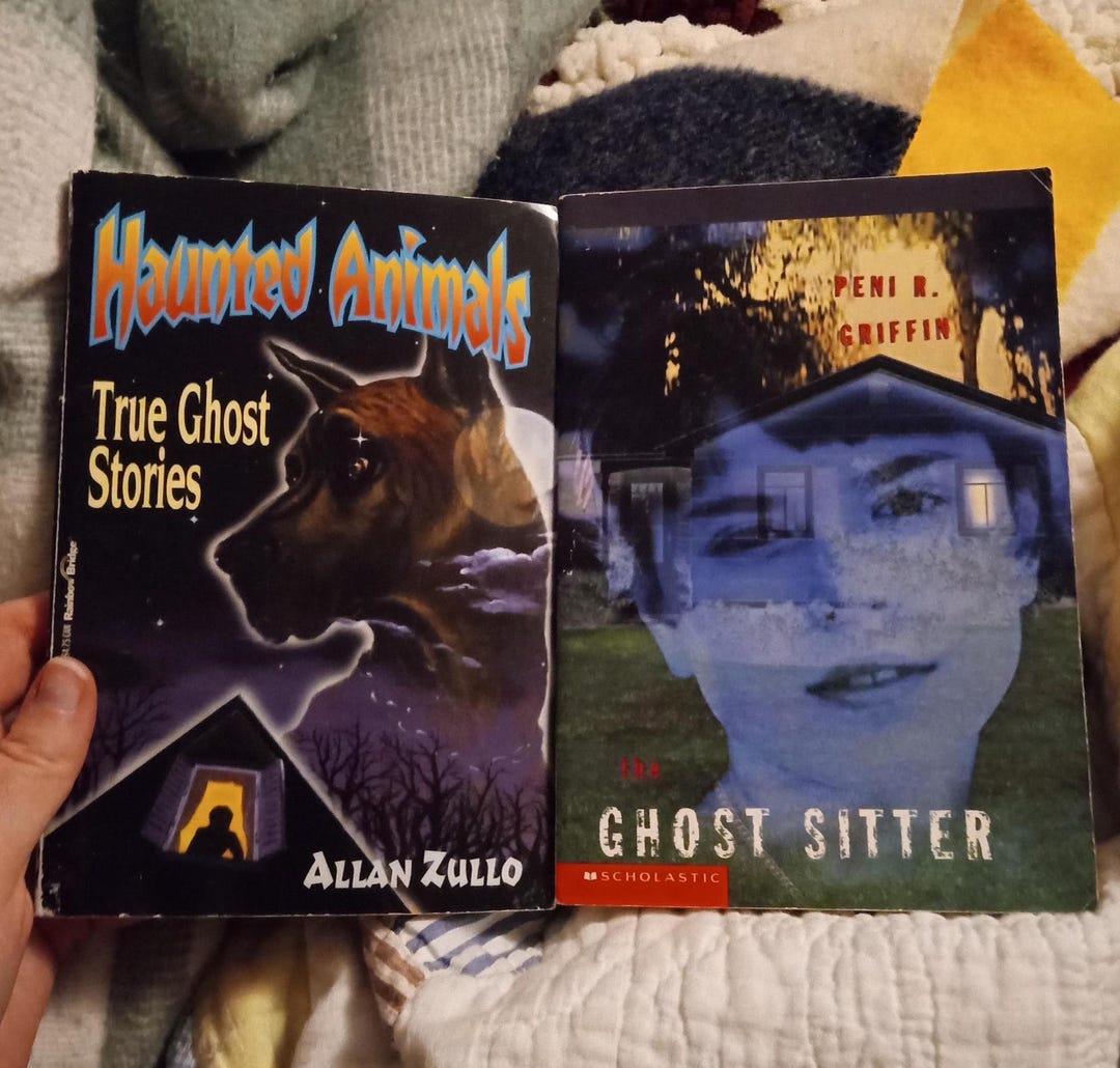 Lot of 2 90s Ghost Story Books: Haunted Animals by Allan Zullo and ...