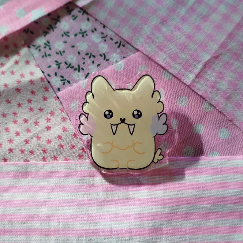 Wenclair Medival and Puppy Acrylic Pin - Etsy