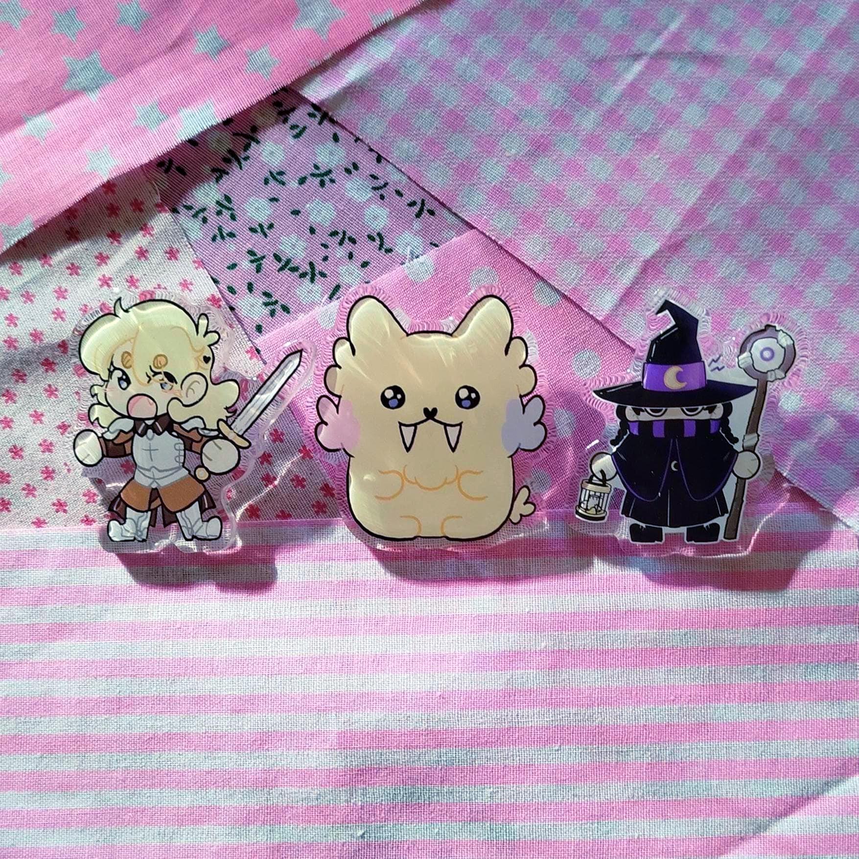 Wenclair Medival and Puppy Acrylic Pin - Etsy